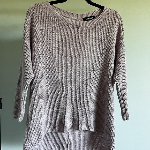 Express | Sweaters | Express Open Back Sweater In Lilac | Poshmark